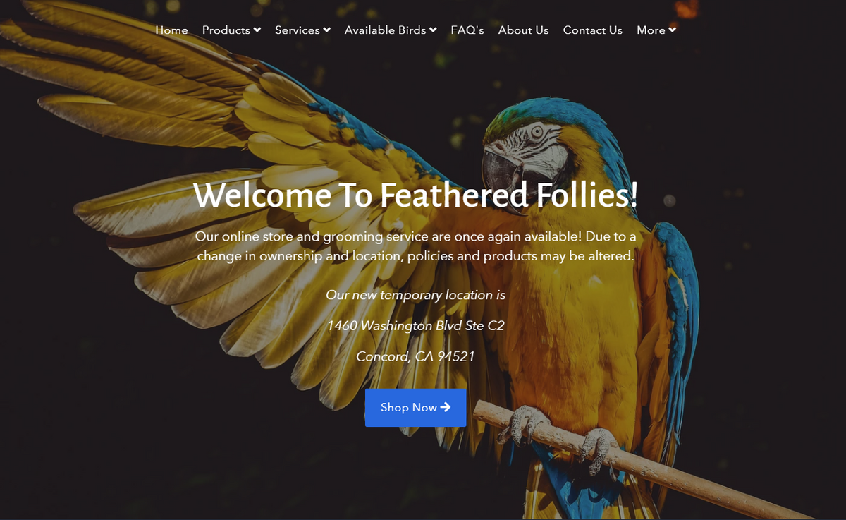 Feathered Follies - All Of Your Bird Essentials Shipped To You.